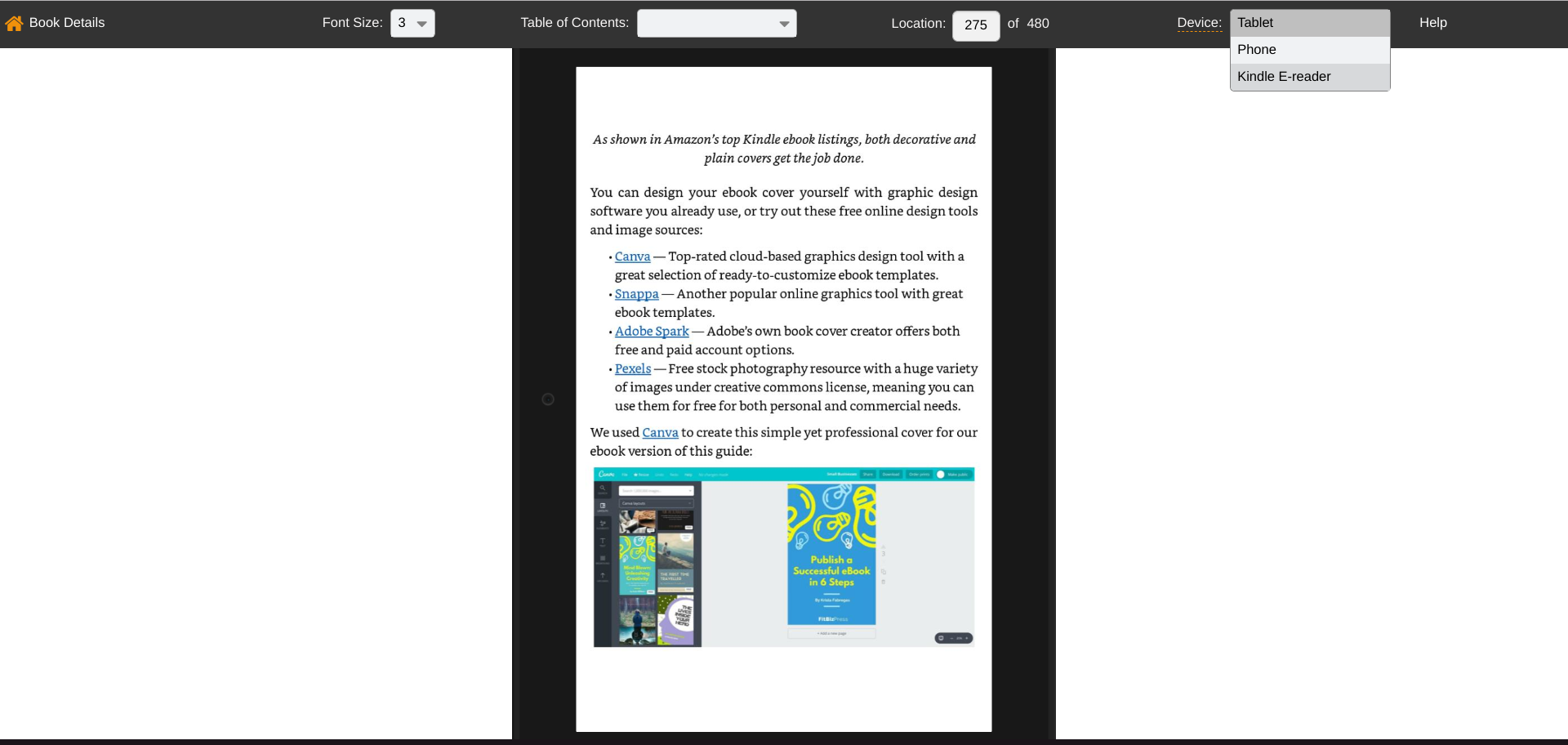 Amazon Kindle Direct Publishing Book Sizes Falasdiamond