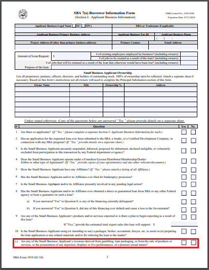 SBA Form 1919: What the Borrower Information Form Is & How to Fill It Out