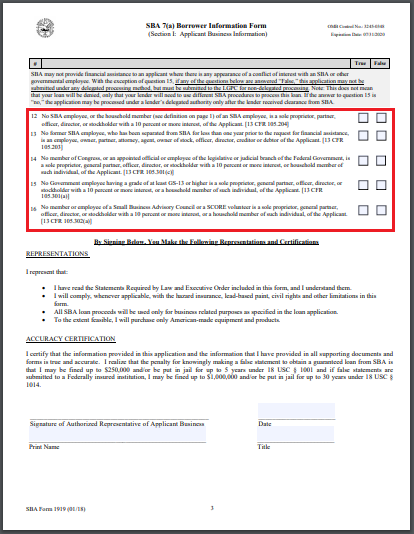 SBA Form 1919: What the Borrower Information Form Is & How to Fill It Out