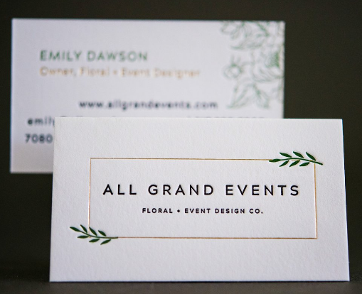 Event Planner Business Cards Mryn Ism