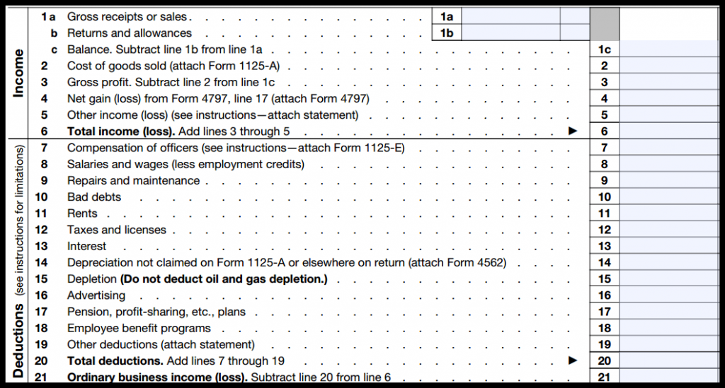 IRS Form 1120S Definition Download 1120S Instructions