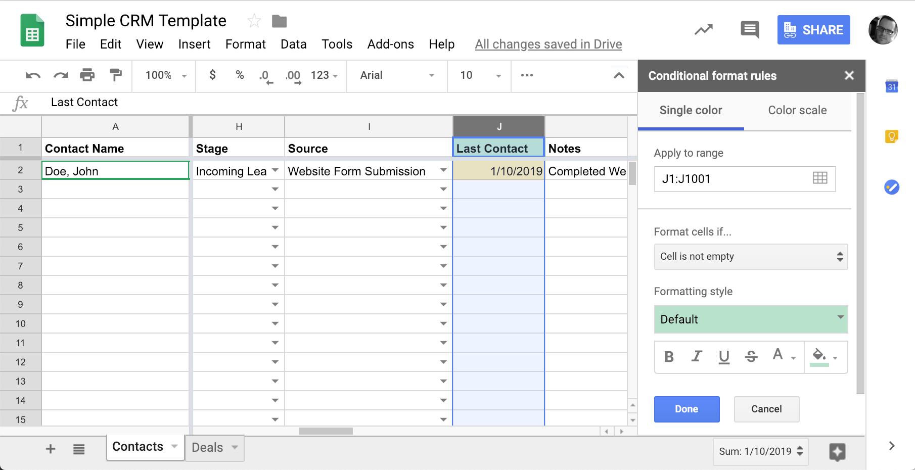 How To Create A Google Sheets CRM In 7 Steps Free Template 