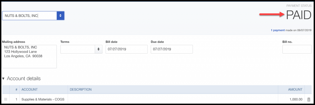 How to Pay Bills in QuickBooks Online