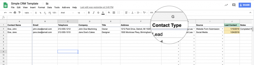 How to Create a Google Sheets CRM in 7 Steps (+ Free Template)