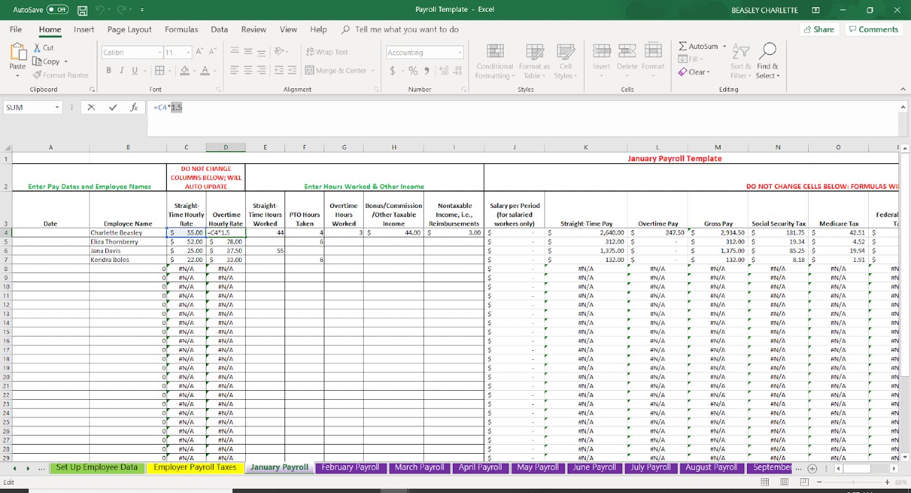 How To Do Payroll In Excel In 7 Steps Free Template