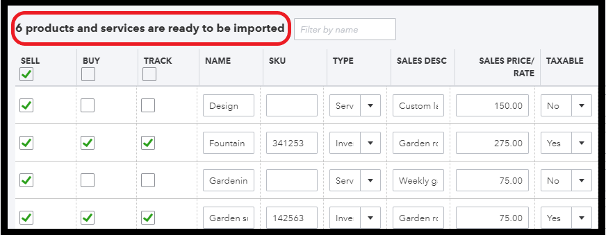 How to Set Up the Products and Services List in QuickBooks Online
