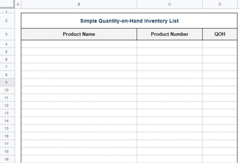 10 Free Inventory Templates + Instructions