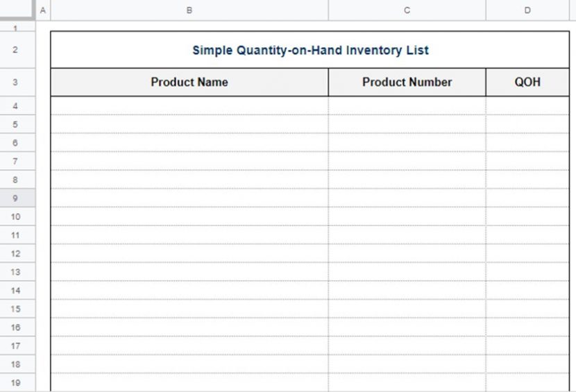 10 Free Inventory Templates + Instructions