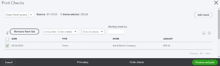 How to Write & Print Checks in QuickBooks Online
