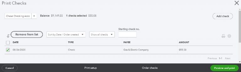 How to Write & Print Checks in QuickBooks Online
