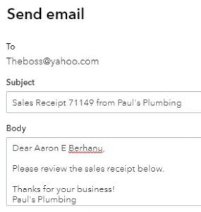 How to Create and Send QuickBooks Online Sales Receipts