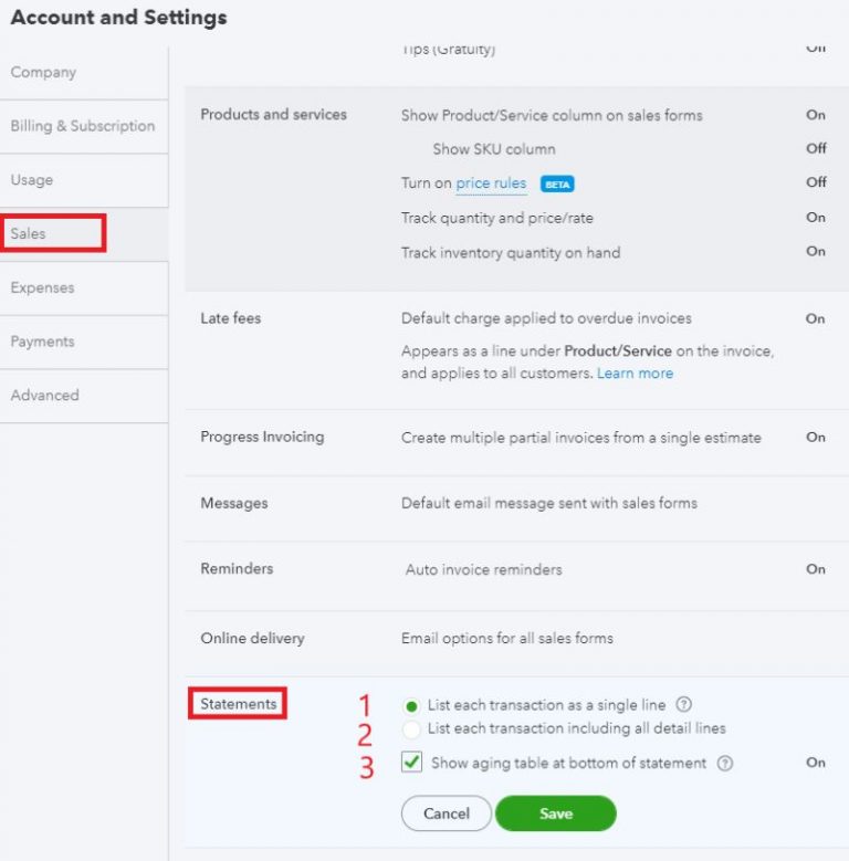 How to Set Up Customer Statements in QuickBooks Online