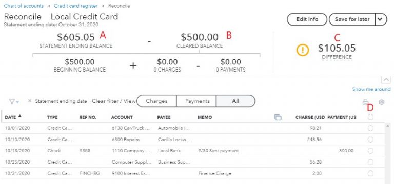How to Reconcile Credit Card Accounts in QuickBooks Online