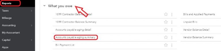 How to Run an Accounts Payable Aging Report in QuickBooks Online