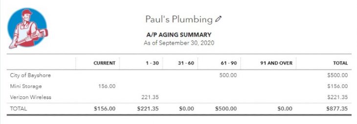 How to Run an Accounts Payable Aging Report in QuickBooks Online