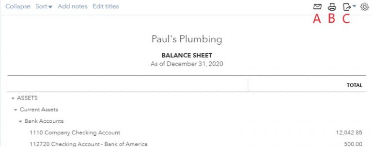 How to Create a Balance Sheet in QuickBooks Online