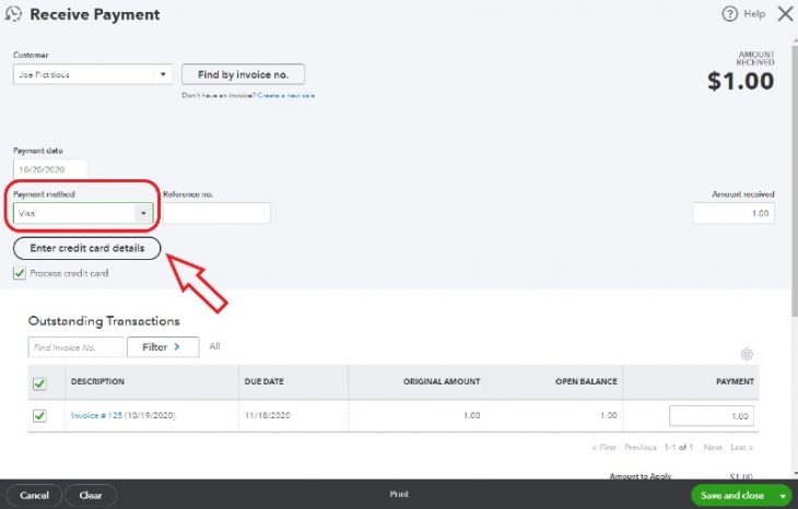 How to Process Credit Card Payments in QuickBooks Online