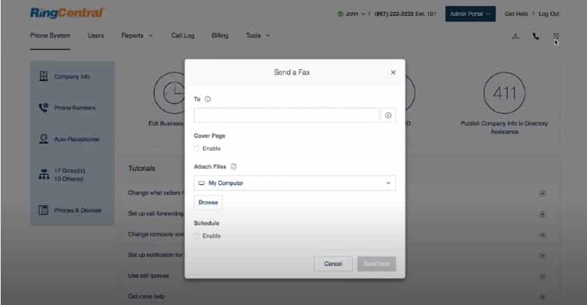 How to Use VoIP Fax Functionality With RingCentral