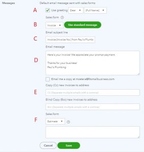 How to Set Up Messages in QuickBooks Online