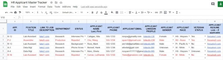 Free Applicant Tracking Spreadsheet: Use Excel for Recruitment