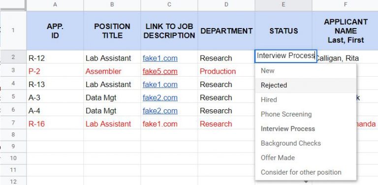 Free Applicant Tracking Spreadsheet: Use Excel for Recruitment