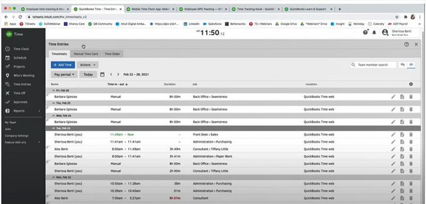 Quickbooks Timesheet App And The Best And The Ly