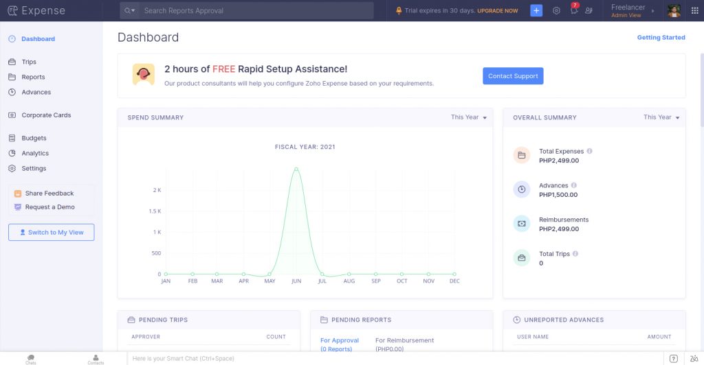 Zoho Expense Review and Pricing for 2021