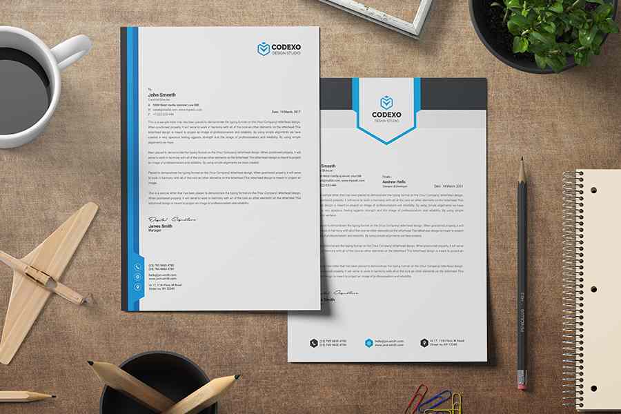 20 Creative Business Letterhead Examples Free Template 