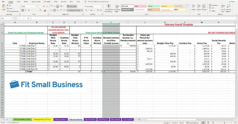 How to Do Payroll in Excel in 7 Steps + Free Template