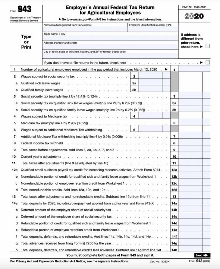 How to Fill Out Form 943—Instructions & Mailing Addresses