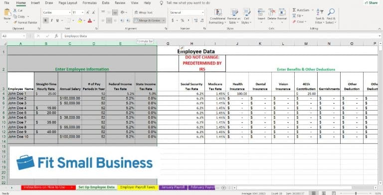 How to Do Payroll in Excel: 7 Simple Steps (Plus Step by Step Video and ...