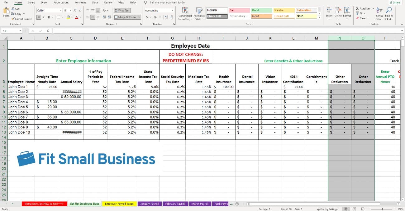 How To Do Payroll In Excel In 7 Steps Free Template 2022 