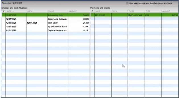 How To Reconcile a Credit Card Balance in QuickBooks Desktop
