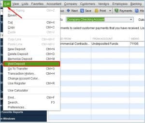 How To Delete a Deposit in QuickBooks Desktop