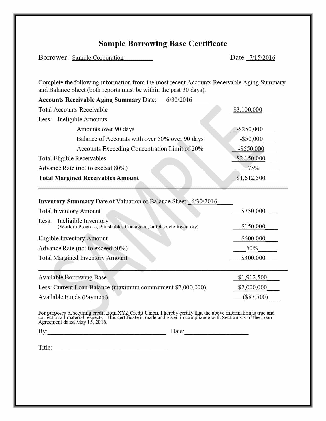 Borrowing Base Facility Definition JWord 