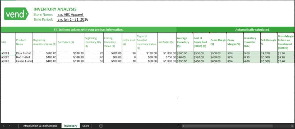 10 Free Inventory Templates + Instructions