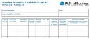 Free Interview Evaluation Forms & Scorecard Templates