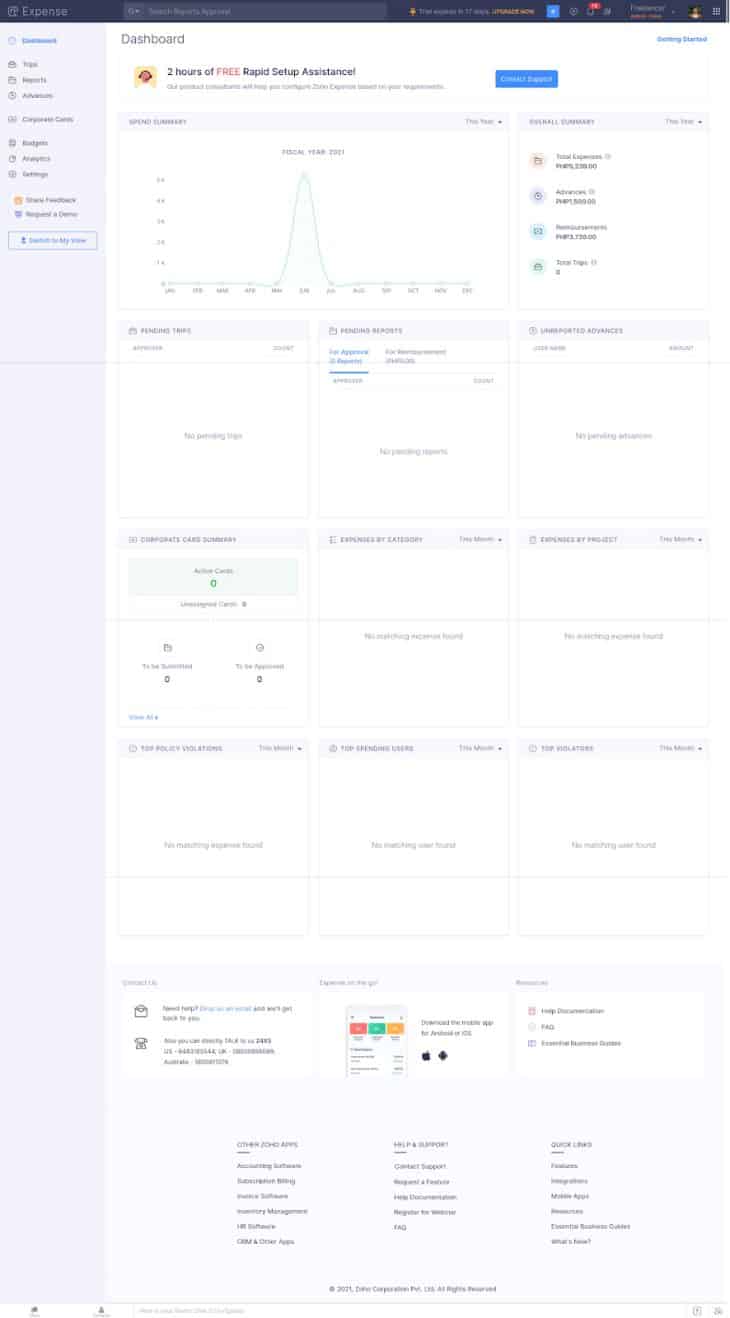 Zoho Expense Review and Pricing for 2022