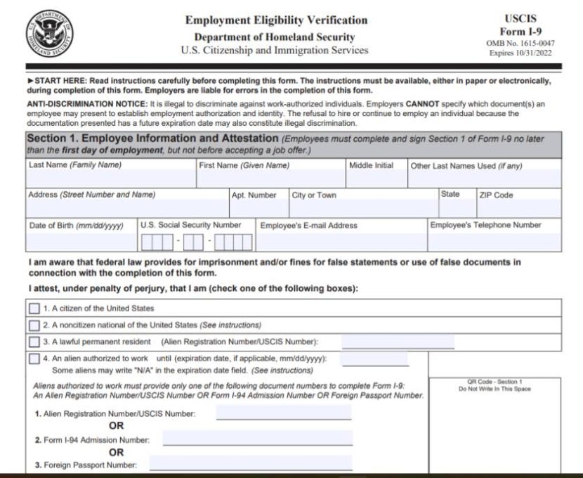 How to Fill Out an I-9 Form by Section [+ Video Instructions]