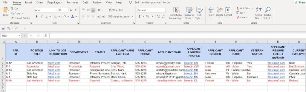 Applicant Tracking Spreadsheet: Free Excel Templates for Recruitment