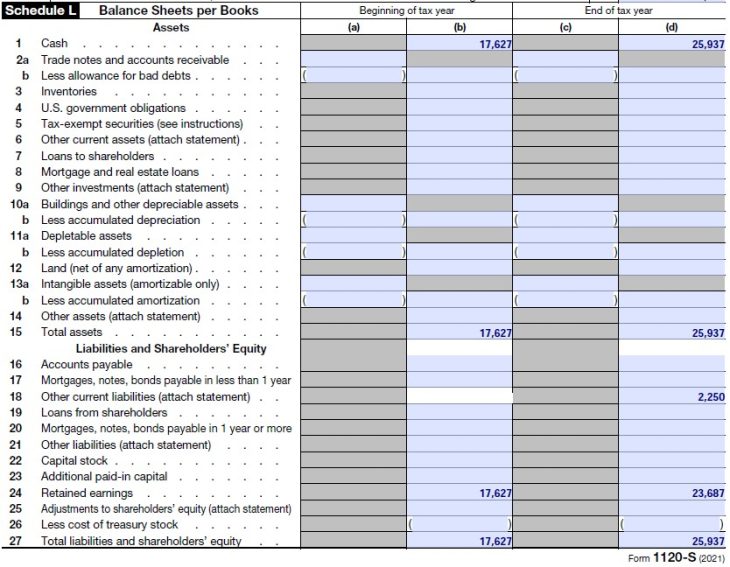 How to Complete Form 1120S & Schedule K-1 (With Sample)