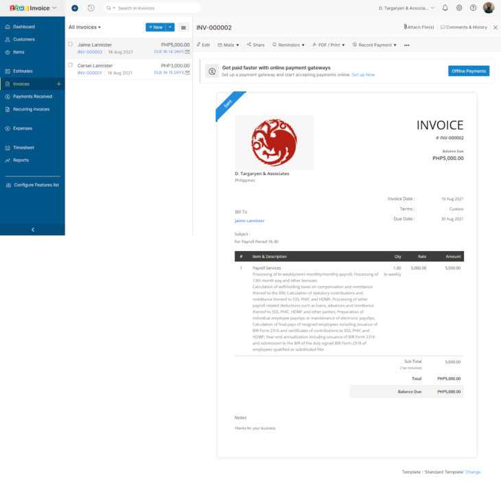 Zoho Invoice Review: Pricing, Features & Alternatives 2023