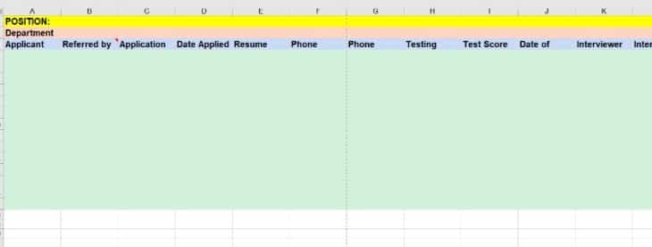 Applicant Tracking Spreadsheet: Free Excel Templates