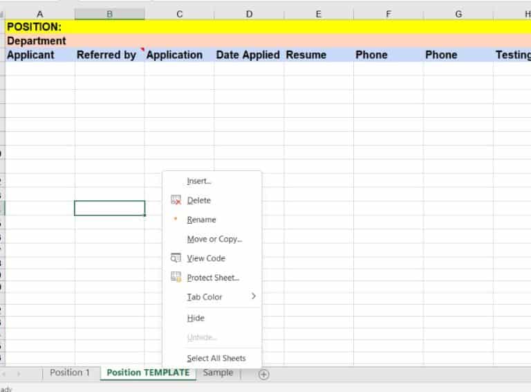Applicant Tracking Spreadsheet: Free Excel Templates
