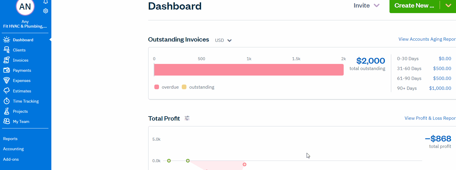 How To Print Reports In FreshBooks