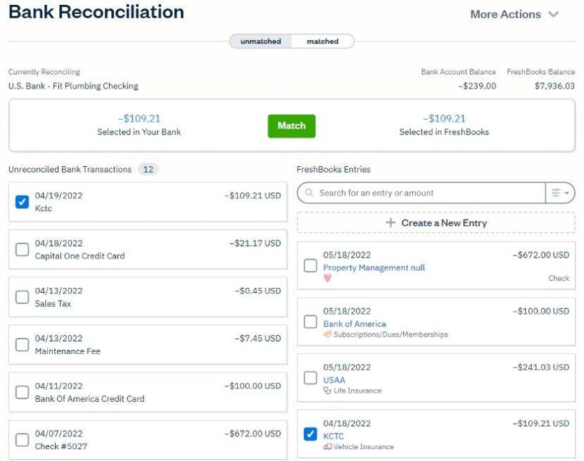 How To Classify Transactions and Reconcile Bank Accounts in FreshBooks