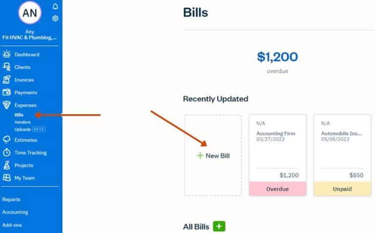 How To Enter, Track, and Pay Bills in FreshBooks