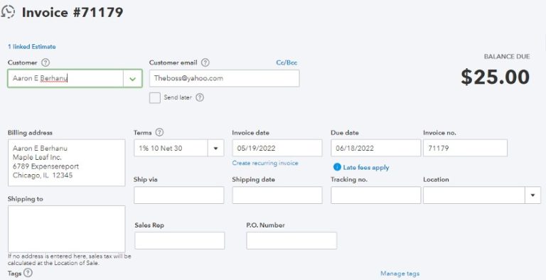 How To Create and Send Invoices in QuickBooks Online