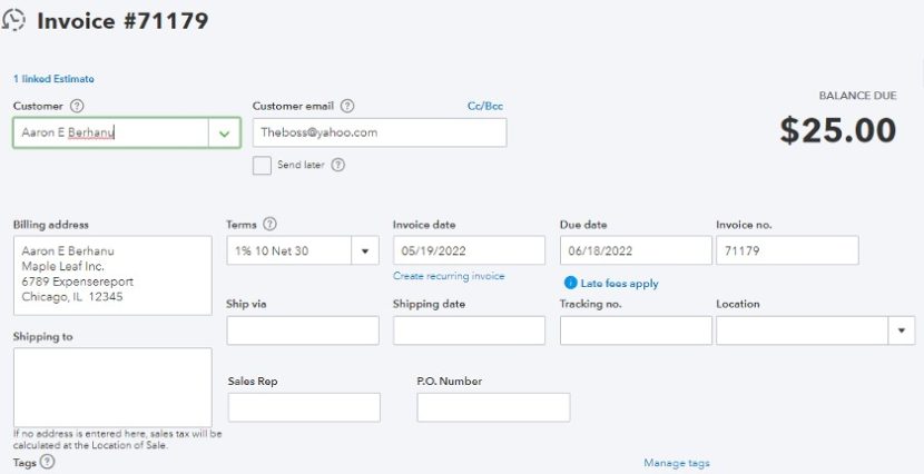 How To Create and Send Invoices in QuickBooks Online