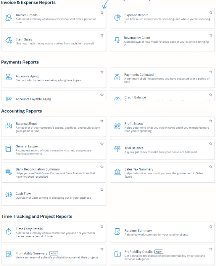 How To Print Reports in FreshBooks